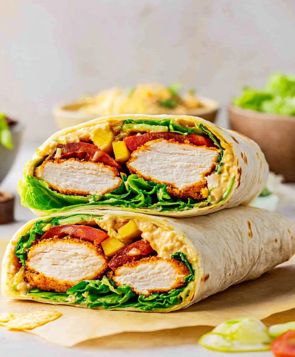 Chicken Ranch Wraps Recipe - cuisinequickly.com